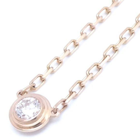 Cartier | Jewelry | Cartier Damour Sm Necklace B72570 Small Model Diamants Leger Diamond K18pg ...